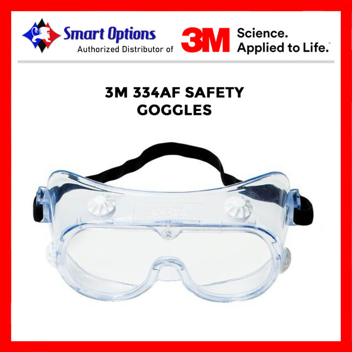 3M Safety Splash Goggle 334AF Clear Lens | Lazada PH