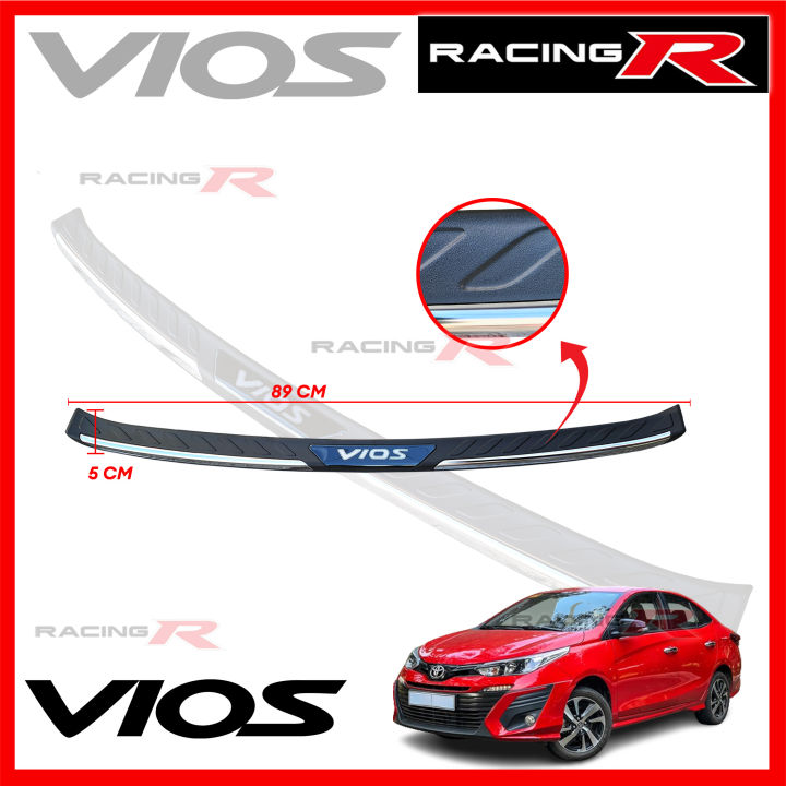 ALL NEW Toyota Vios 2019 to 2025 OEM Rear Stepsill Black Chrome Bumper ...