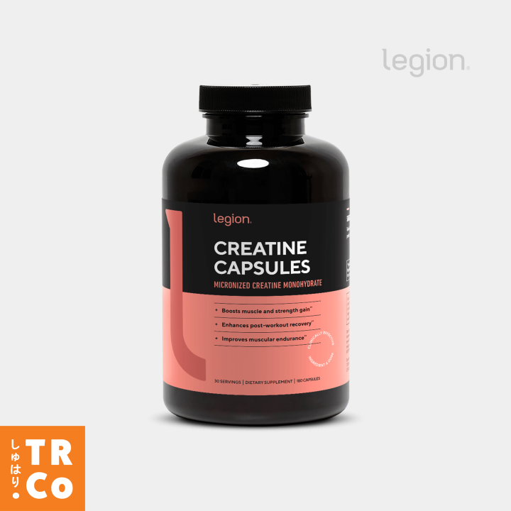 Legion Creatine Capsules 5g Micronized Creatine Monohydrate Muscle ...