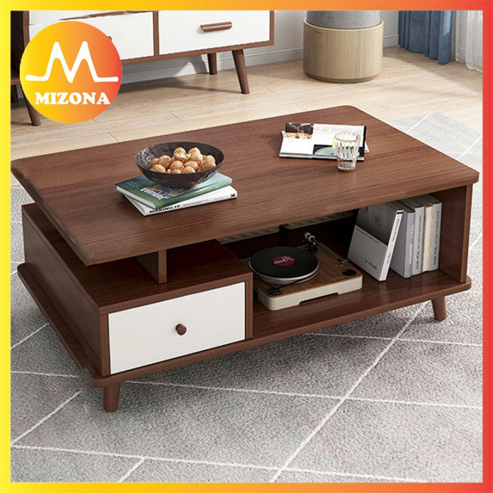 MIZONA Coffee Table Living Room Small Apartment Cabinet Combination ...