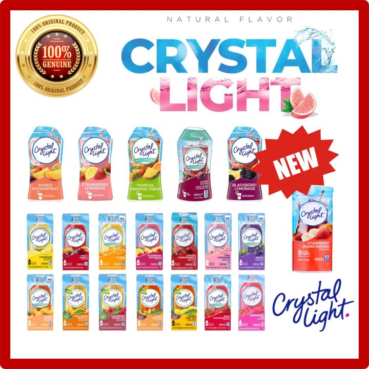 [Crystal Light] Low Calorie Drink Mix Powder Liquid / Fruit Lemonade / Caffeine Green Black Iced ...