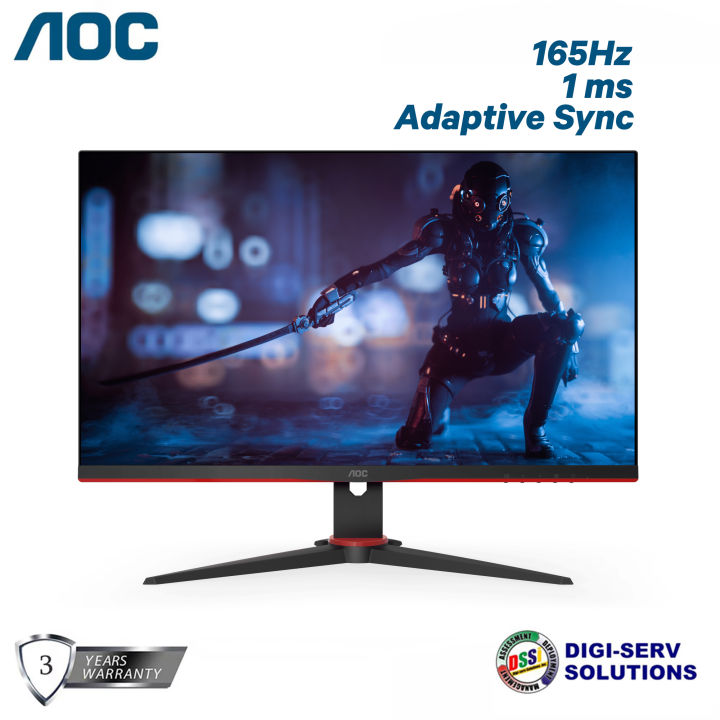 AOC 24G2SE 23.6" Full HD Gaming Monitor with up to 165Hz, VA Panel, 1ms ...