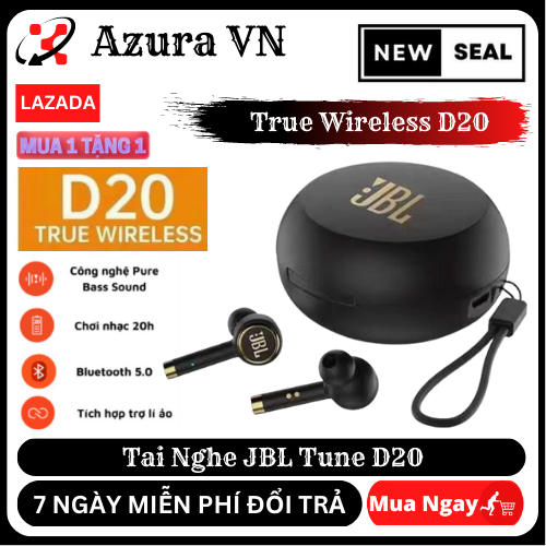 [HCM] Tai Nghe Không Dây D20 , Tai Nghe Nhét Tai JBL Tune D20 , Tai ...