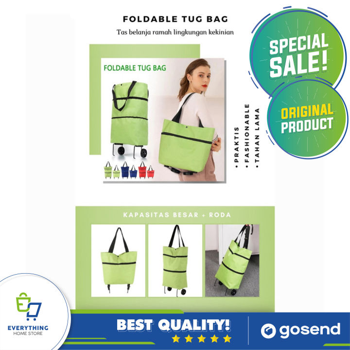 Folding Bag with Wheels ORIGINAL EHS | Lazada Indonesia