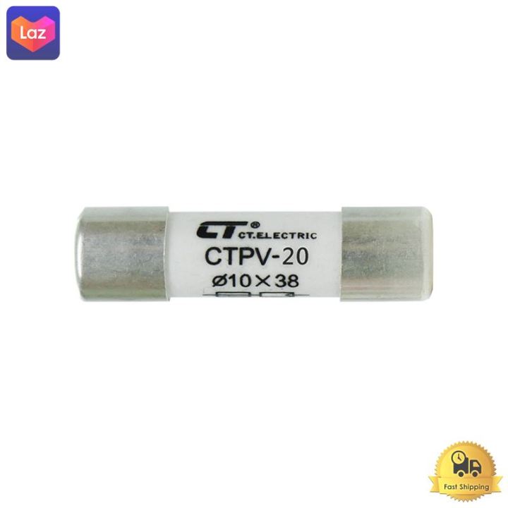 ลูกฟิวส์ CT ELECTRIC รุ่น DC FUSE 20A 1,000V สีขาว ...