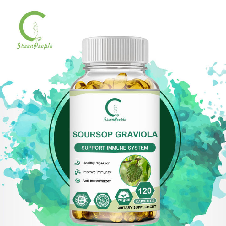 GPGP Greenpeople Pure Graviola Extract Supplement - Soursop (Annona ...