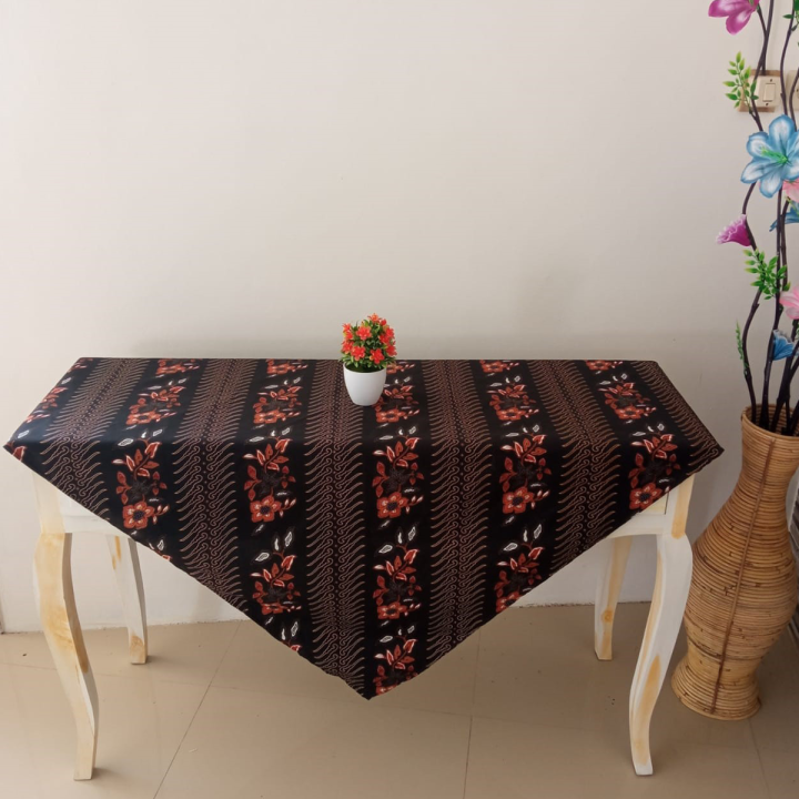 Taplak Meja Batik Kain Katun Ukuran 120x120cm Dekorasi Ruang Tamu Rumah ...