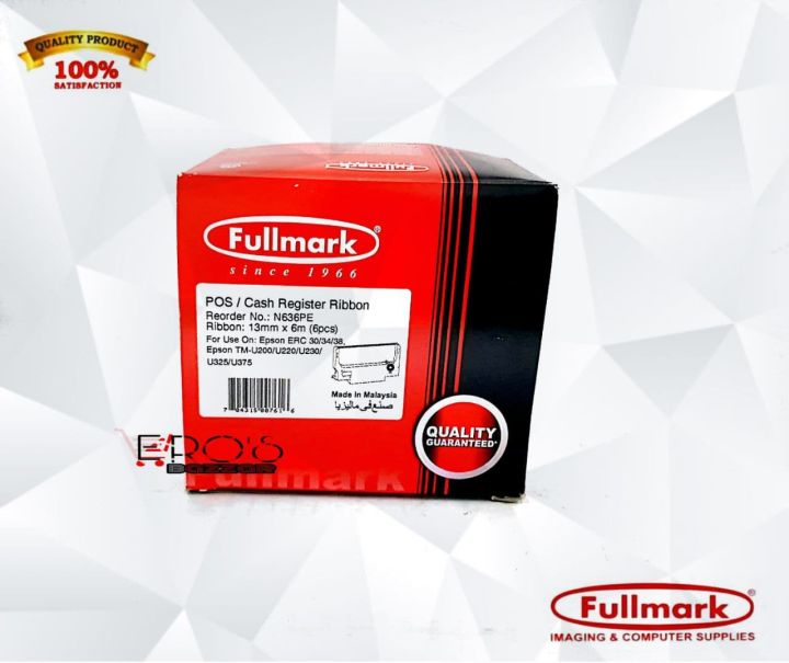 POS Ribbon Fullmark Compatible for Epson ERC 30 /34 /38 - Nylon Purple ...