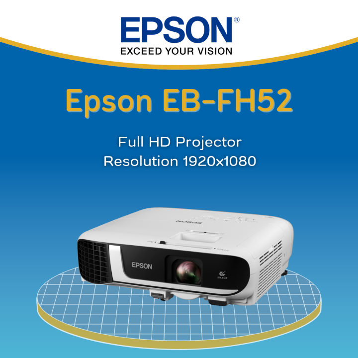Epson EB-FH52 Wireless FullHD 3LCD Projector (4,000 lumens) | Lazada.co.th