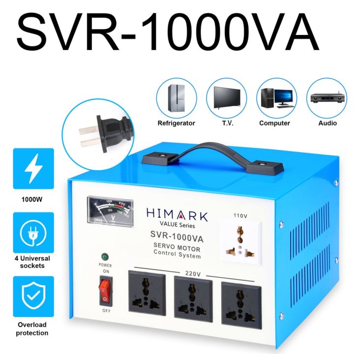 Himark AVR Automatic Voltage Regulator 1000watts SVR-1000VA Servo Type ...