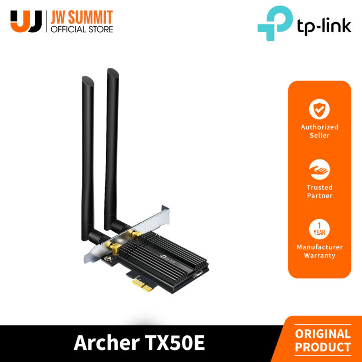 TP-Link Archer TX50E AX3000 Intel Wi-Fi 6 Gigabit Dual Band Bluetooth 5 ...