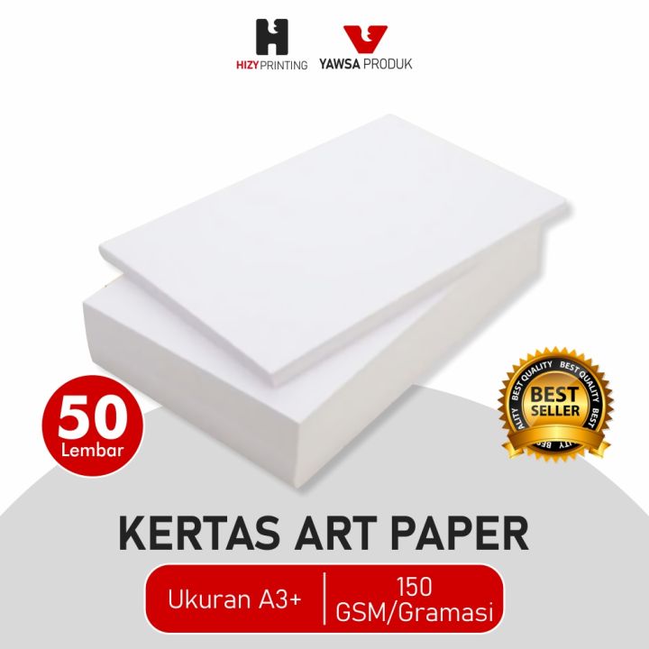 Kertas Art Paper 150 Gsm/Gram Ukuran A3+ (Plus) - 50 Lembar | Lazada ...
