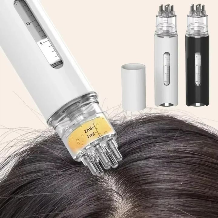 COOLEAF แบบพกพา แอปพลิเคเตอร์สำหรับหนังศีรษะ ความจุ 15 มล. การนำทางด้วย ...