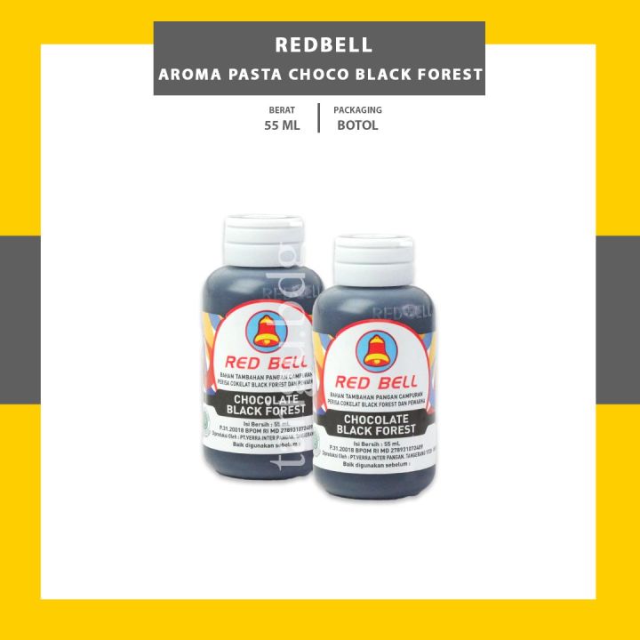 BLACK FOREST RED BELL PERISA MAKANAN 55ML - REDBELL AROMA PASTA PEWARNA ...