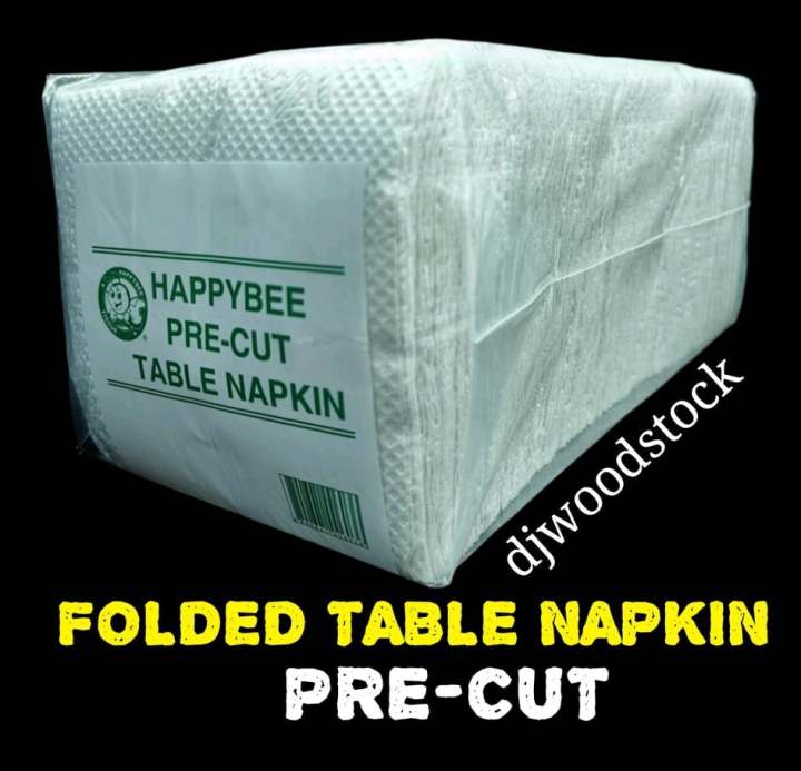 PRE-CUT TABLE NAPKIN | COLOR: WHITE | 1000 pcs per pack | Lazada PH