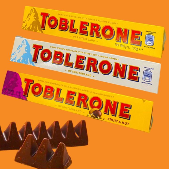 Toblerone Swiss triangle chocolate imports temporary mini snacks milk ...