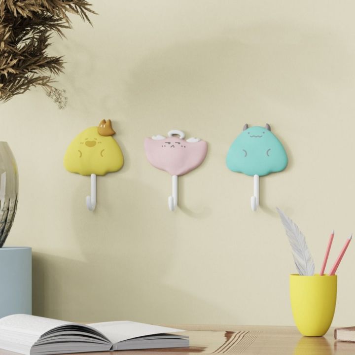 UJYU 3Pcs Nhựa Móc treo tường hoạt hình Thiên Thần Quỷ Dữ Móc treo khăn ...