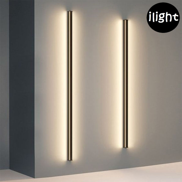 Modern Minimalist Linear Wall / Ceiling Mounted LED Light 1000mm ...