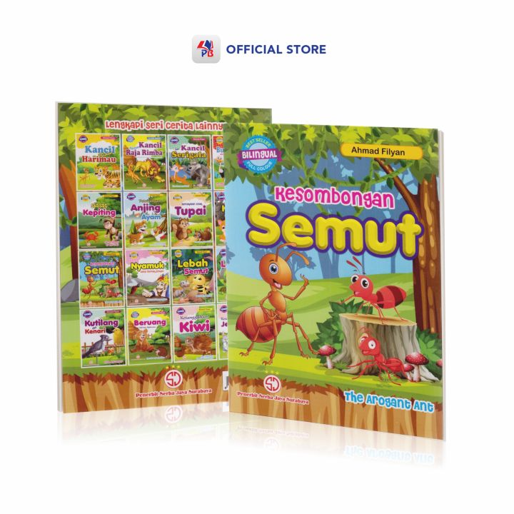 Buku Anak Kesombongan Semut Best Seller Bilingual Full Colour ...