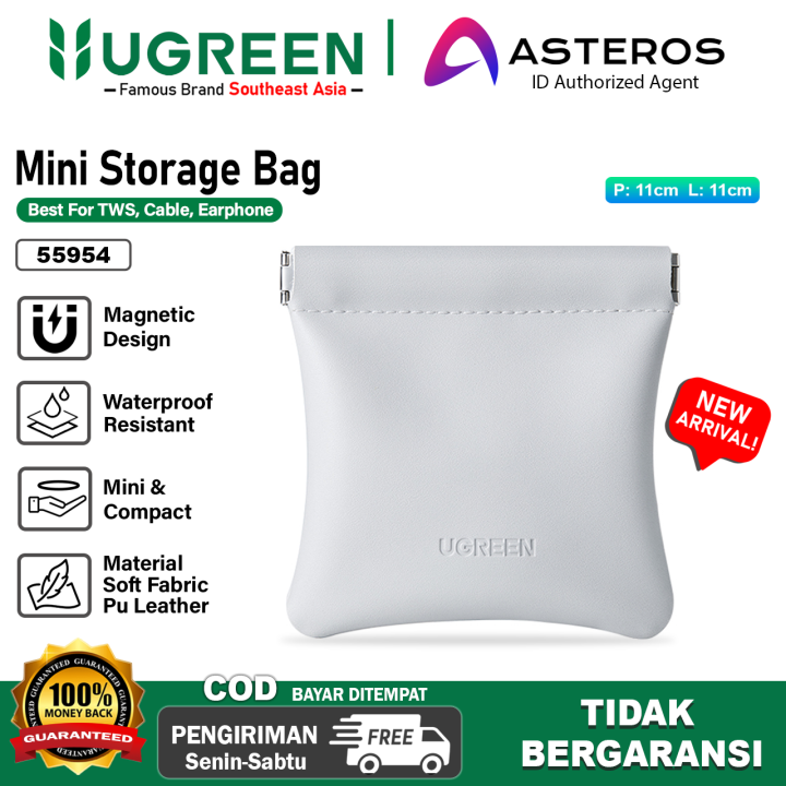 Ugreen Magnetic Pouch Earphone Storage Bag Waterproof Tws Cable Charger ...