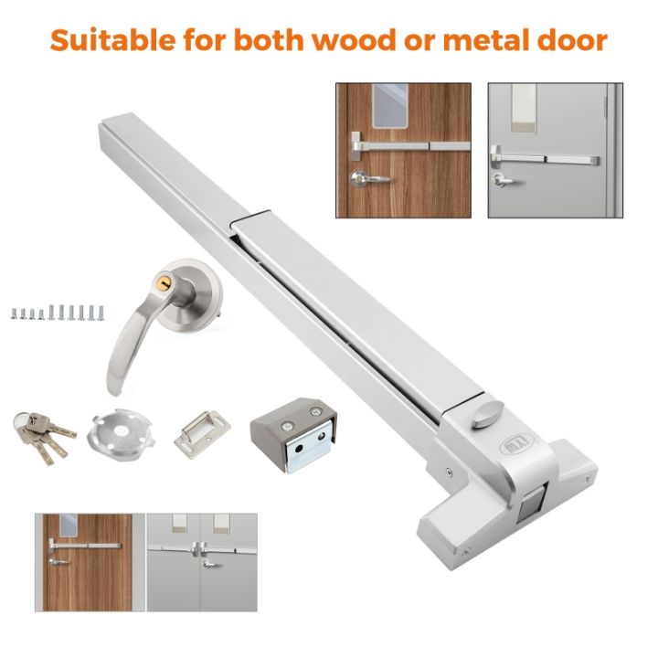 【Door Hardware & Locks Kit】Panic Bar - Push Bar for Exit Doors ...