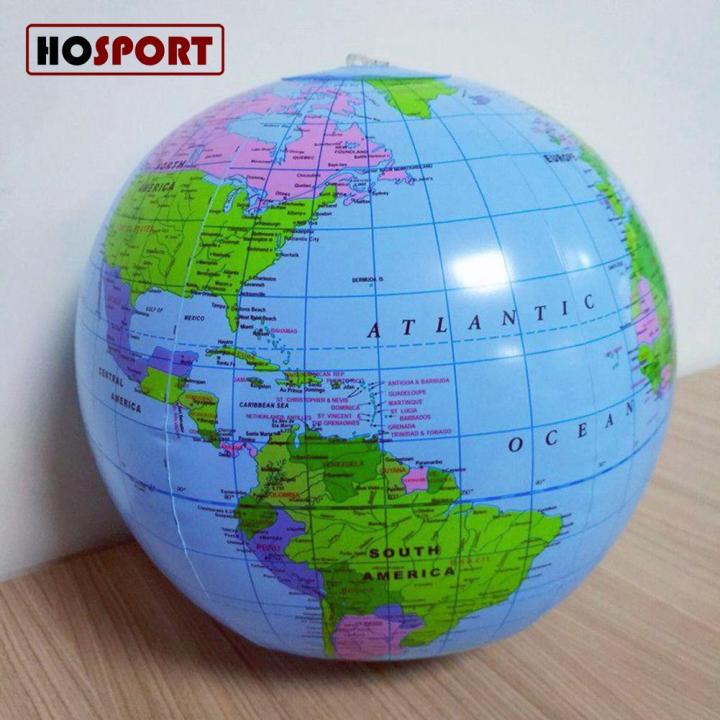 [HOSPORT] 30cm Inflatable World Globe Earth Map Ball Swimming Pool ...