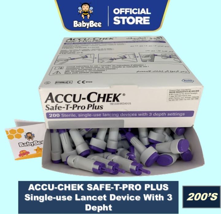 Accu-Chek Safe-T-Pro Plus Lancing Device SafeT Safetpro tpro accuchek ...