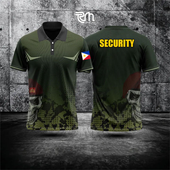 JERSEY SECURITY FULL PRINTING POLO SHIRT High Quality security guard ...