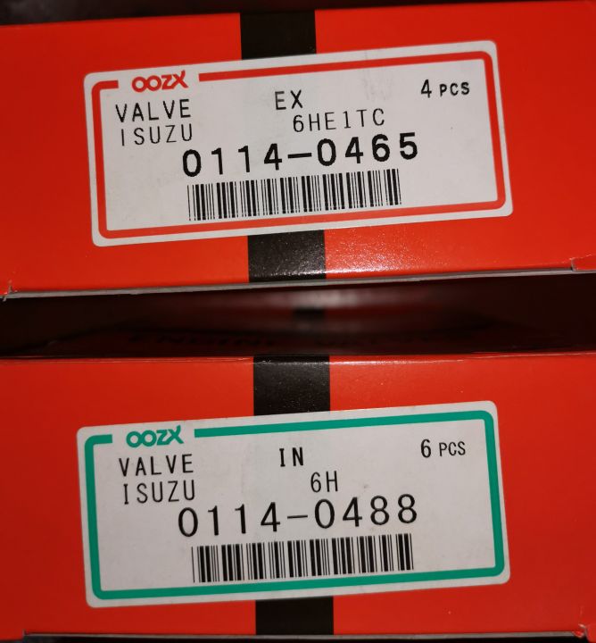 FUJI Engine Valve IN & EX For ISUZU 6HE1 (0114-0488/0465) | Lazada PH