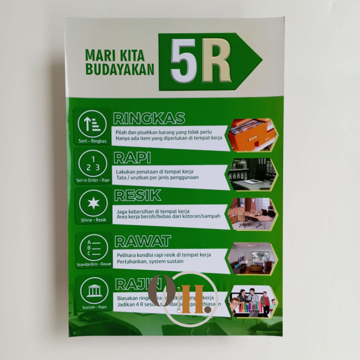 Poster Mari Budayakan 5R - Poster 5R - Budaya kerja | Lazada Indonesia