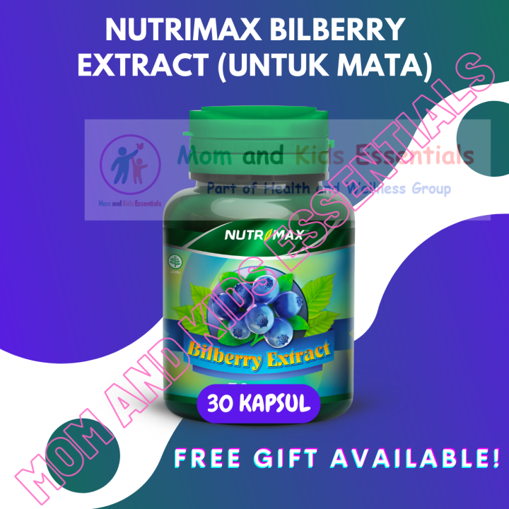 NUTRIMAX BILBERRY EXTRACT 30 KAPSUL UNTUK KESEHATAN MATA ALAMI | Lazada Indonesia