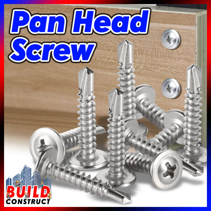 100PCS Pan Head Screw For Metal Panhead Screw Self Tapping Metal Screw ...