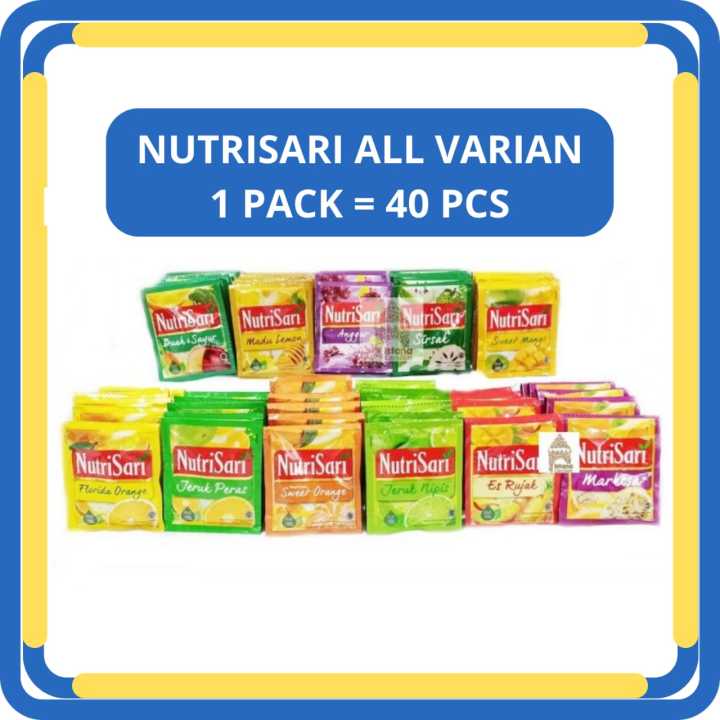 Nutrisari Minuman Sachet All Varian 40 Sachet Grosir | Lazada Indonesia