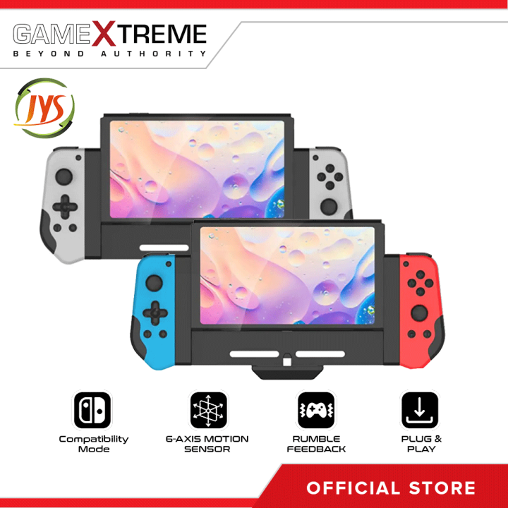 JYS Handheld Confort Controller for Nintendo Switch Joycon with Vibration, Turbo, & Gyro NS-216 ...