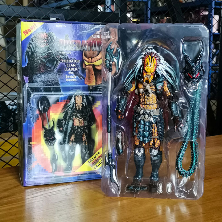 NECA Predator Clan Leader Alien Hunter 7" Action Figure Ultimate Deluxe ...
