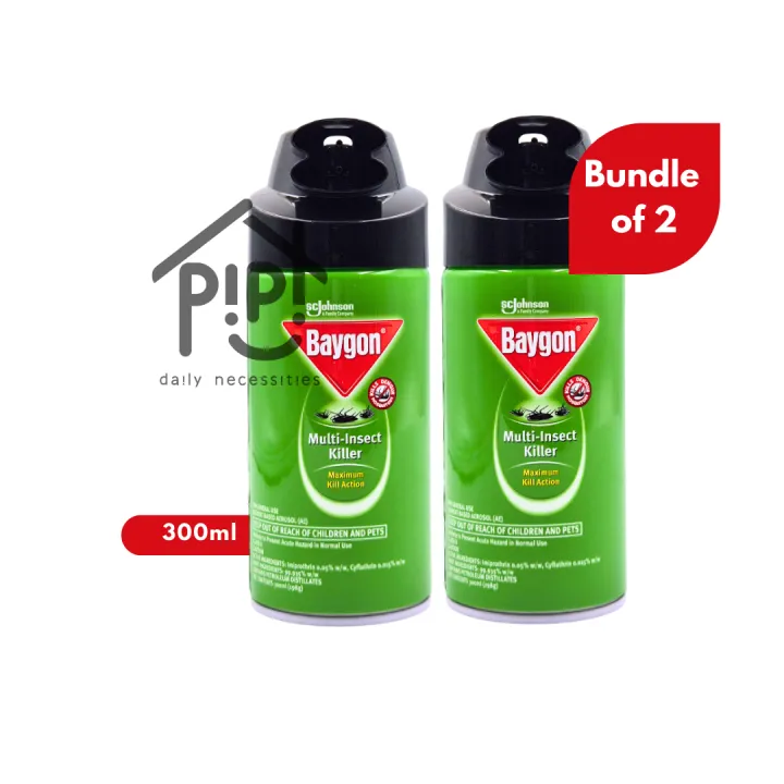 Baygon Multi-Insect Killer 2 x 300ml | Lazada Singapore