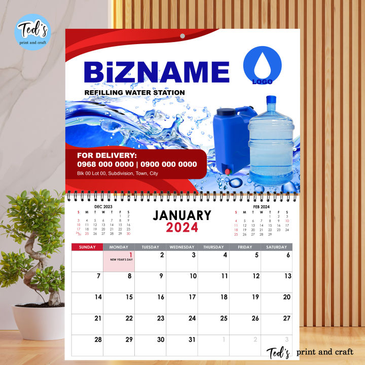 Calendar 2024 with LAMINATED COVER page | Lazada PH
