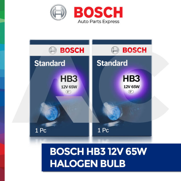 BOSCH HB3 12V 65W SET HALOGEN BULB | Lazada PH