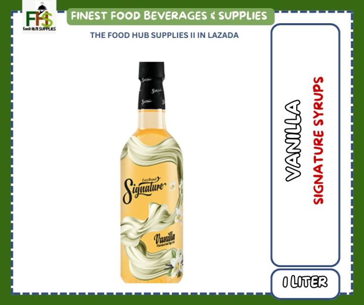 Signature Syrup 1L - Vanilla | Lazada PH