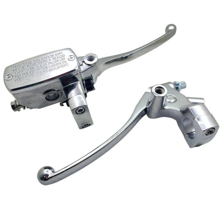 Cockpit USA-โครเมี่ยมสากล25มม.รถจักรยานยนต์คลัตช์เบรกกระบอกสูบคันโยก ...