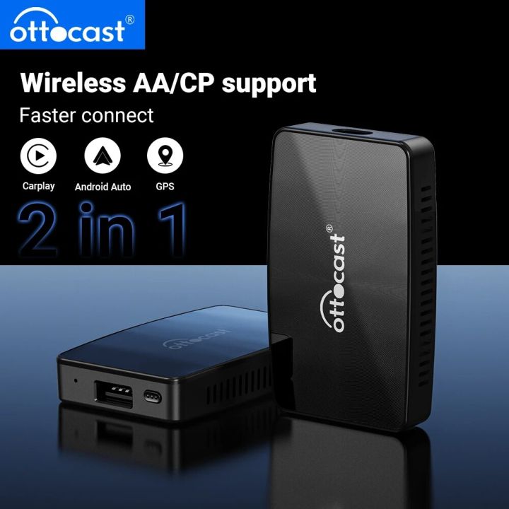 Ottocast USB Dongle สายไปยัง Carplay ไร้สายหรือ Android Auto Wifi ...