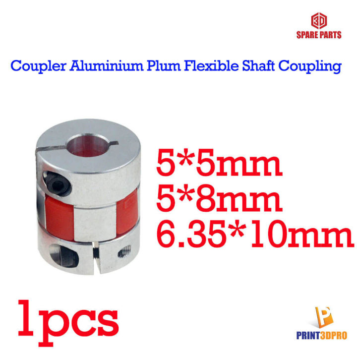 Spare Part Coupler Aluminium Plum Flexible Shaft coupling For 3d ...