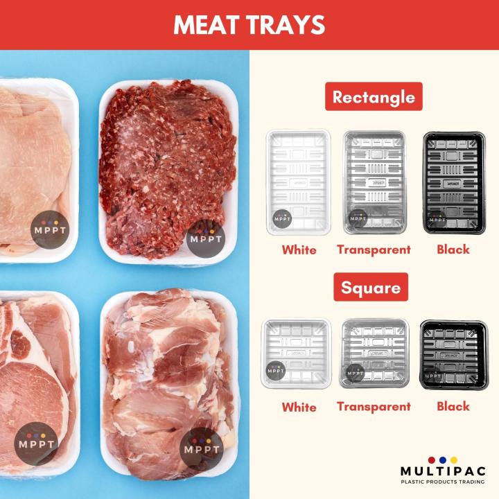 [100 PCS] - Meat / SamgyupTrays (Rectangle, Square) | Lazada PH