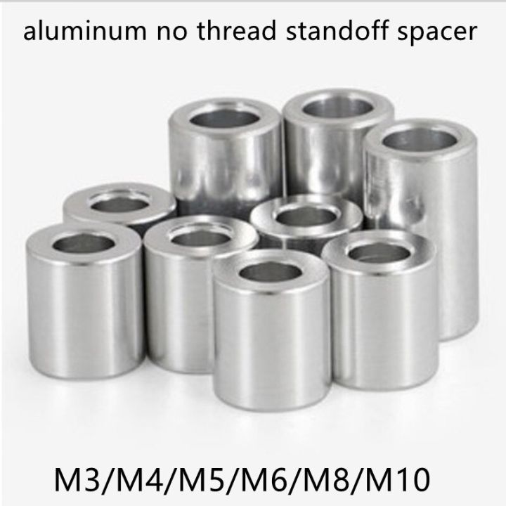 10pcs Aluminum no thread standoff spacer m3 m4 m5 m6 M8 m10 aluminum ...