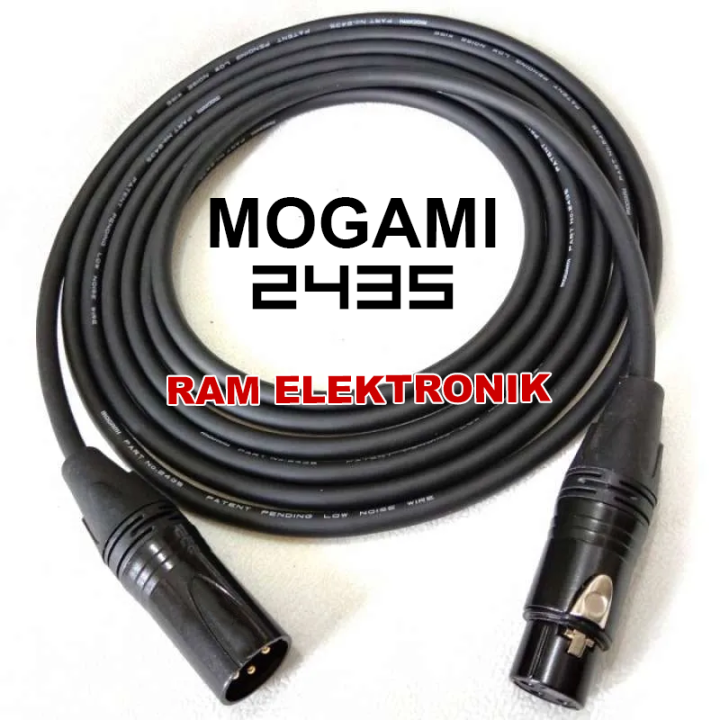 Kabel Mic MOGAMI 2435 ( 2 Meter ) Jack Canon XLR Male Female ORIGINAL ...