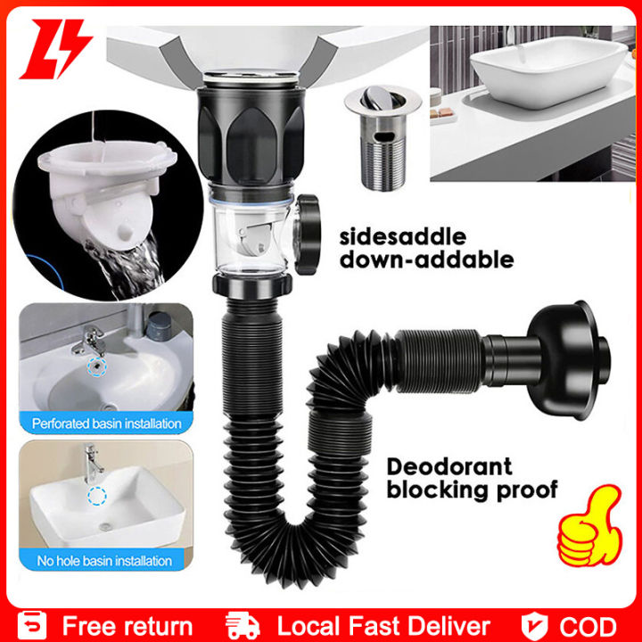 L key Universal Sink Drain Deodorant Sewer Drainage Water Hose ...