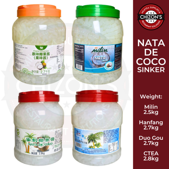 Milin Nata CTEA Nata Hanfang Nata De Coco Fruit Tea Milktea Sinker 2.5kg | Lazada PH