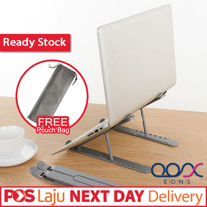EONS 💖 Multi Position Foldable Notebook Laptop Holder Aluminum Bracket ...