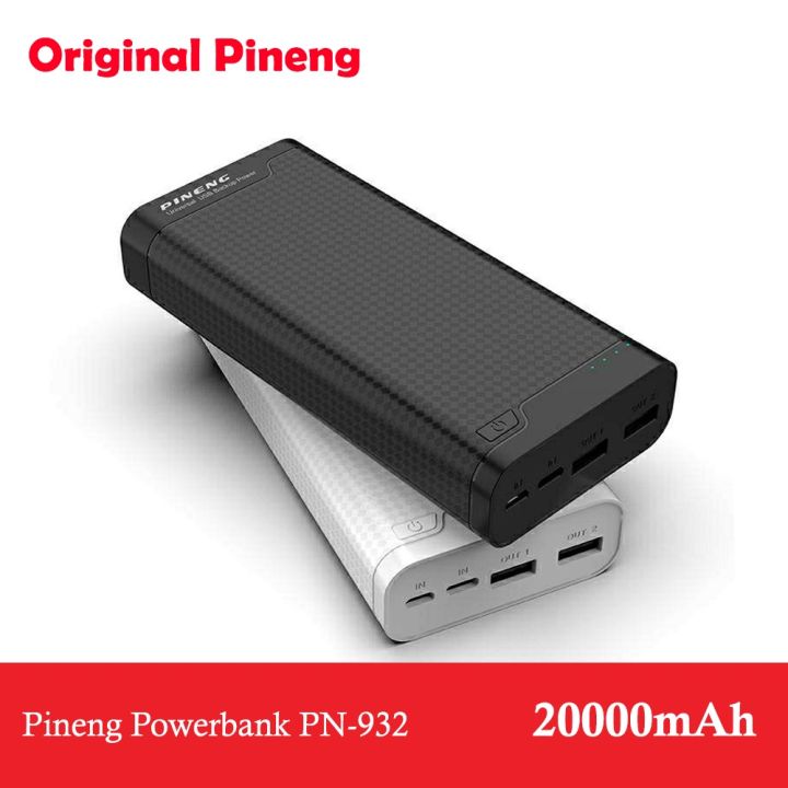 [Original] Pineng Powerbank PN932 - 20000mAh Lithium Polymer Power Bank ...