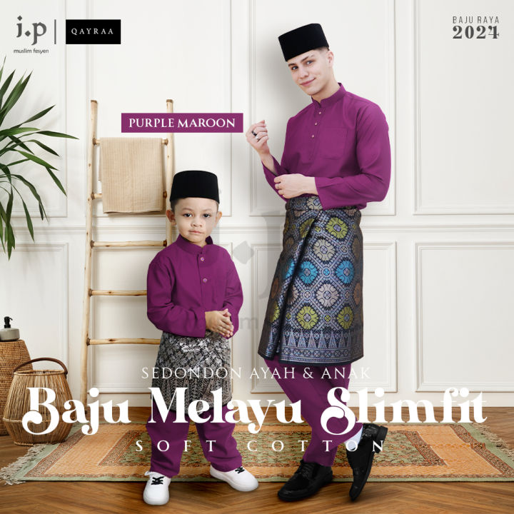 𝐈.𝐏 𝐌𝐮𝐬𝐥𝐢𝐦 𝟐𝟎𝟐𝟒 ♥ BAJU RAYA SIZE 0-4XL 10 COLORS AVAILABLE - MAROON ...